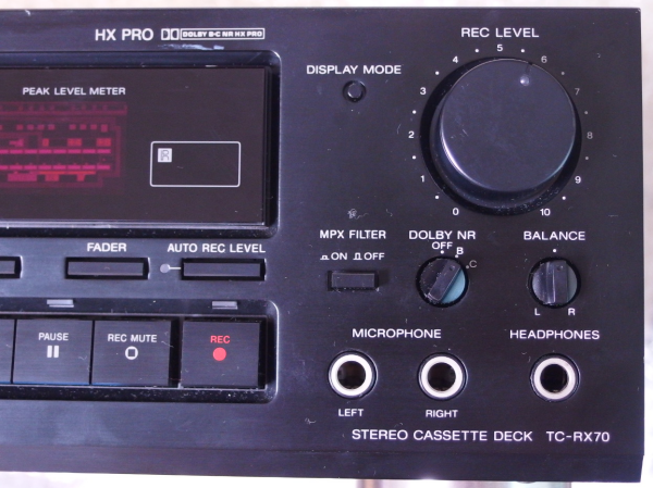 [SONY] TC-RX70(1990年発売) レビュー [カセットデッキ] – nakamura